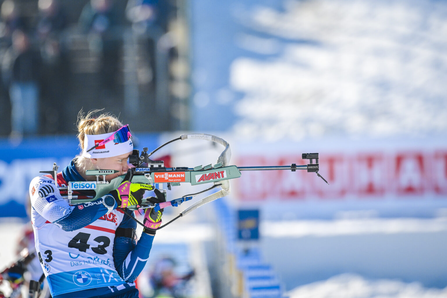 Suvi Minkkinen normaalimatkan kahdeksas ampumahiihdon MM-kilpailuissa ...